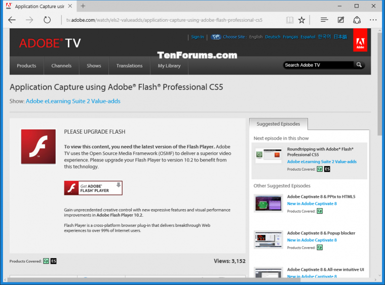Adobe Flash Player Free Download for Windows 10 Adobe Flash Player Free Download for Windows 10